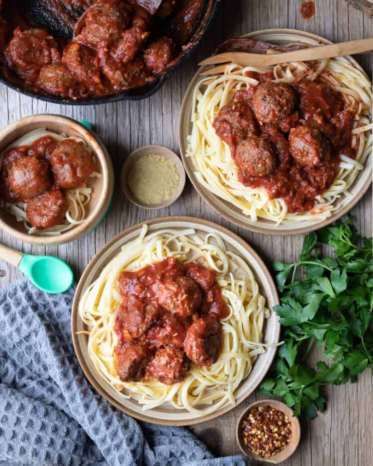 High Protein Vegan Meatballs (Gluten Free) - AtMyTable