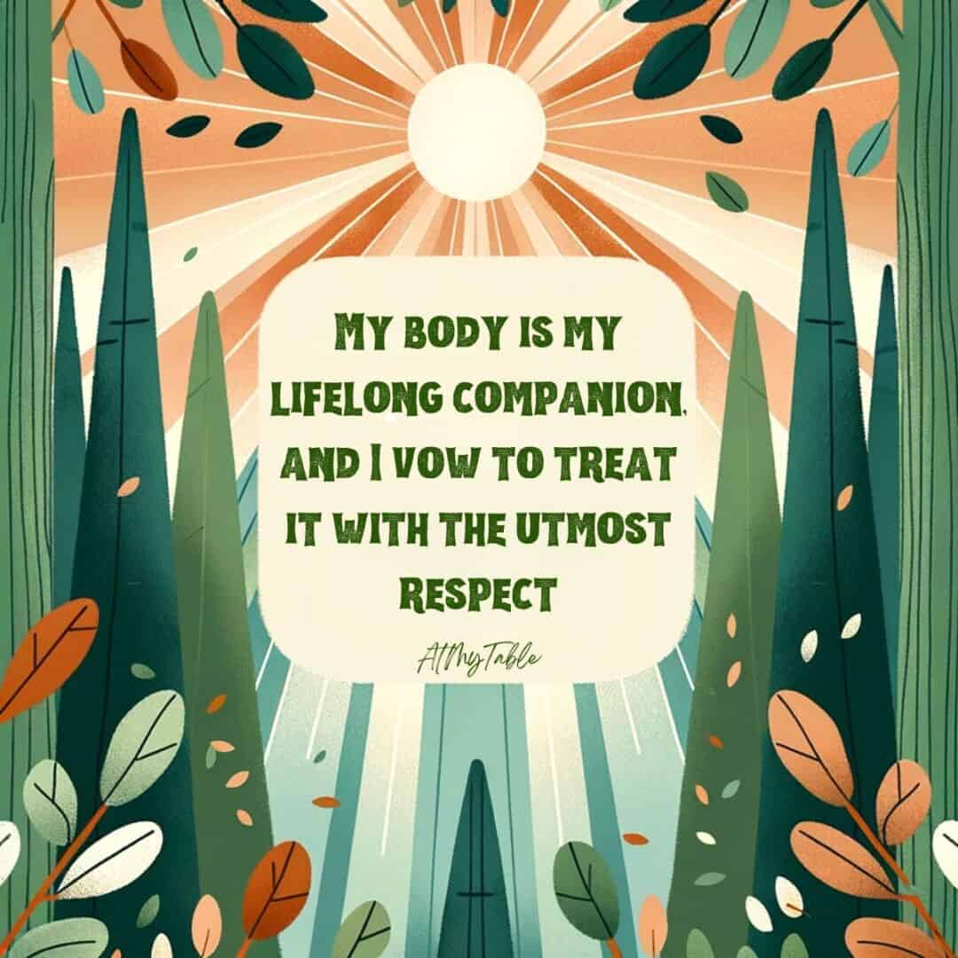 60 Positive Body Affirmations Cards (Parents & Children) - AtMyTable