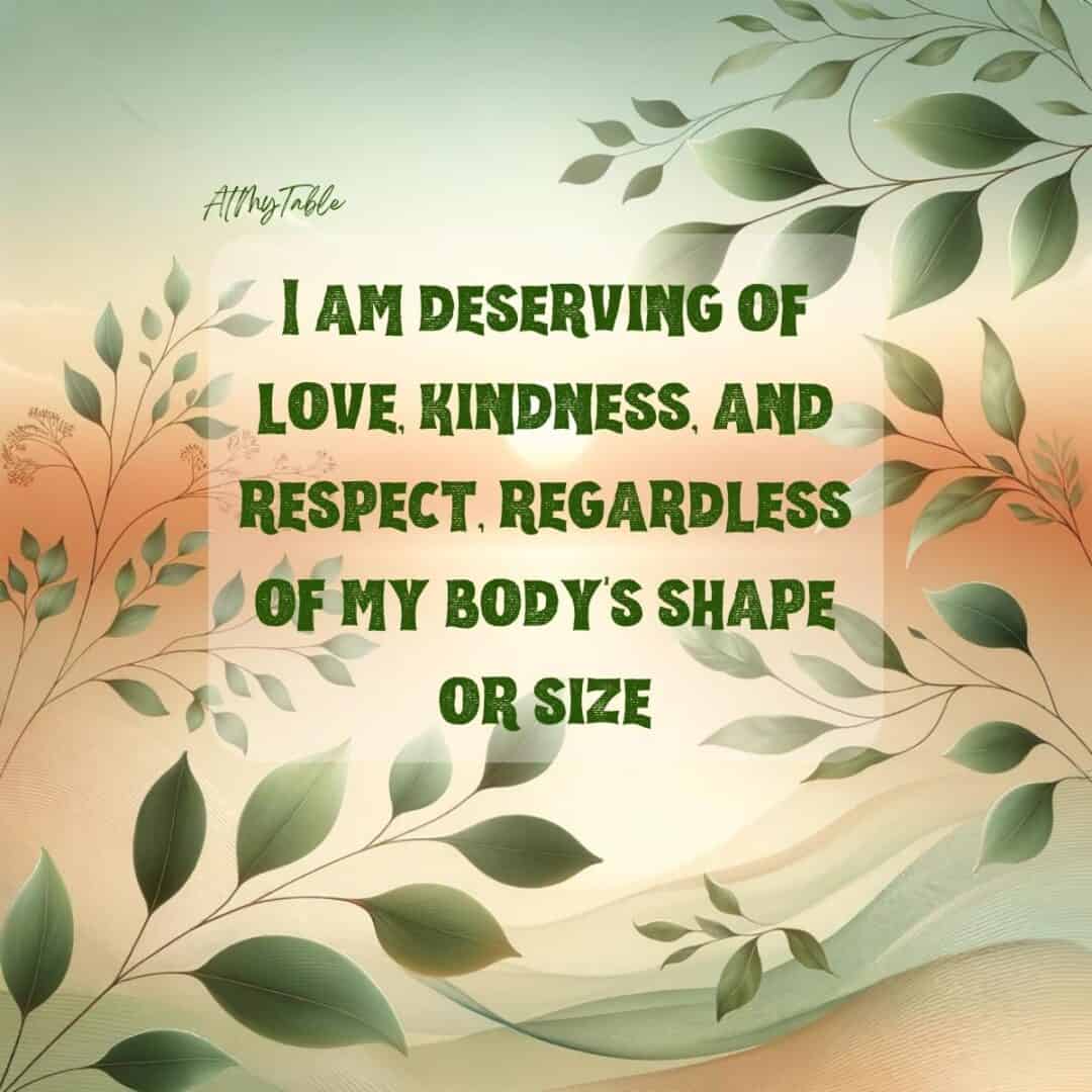 60 Positive Body Affirmations Cards (Parents & Children) - AtMyTable