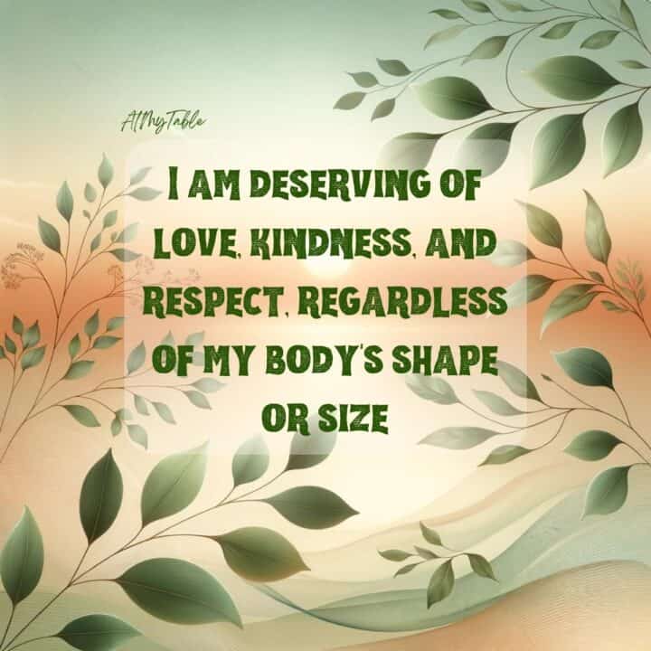 60 Positive Body Affirmations Cards (Parents & Children) - AtMyTable