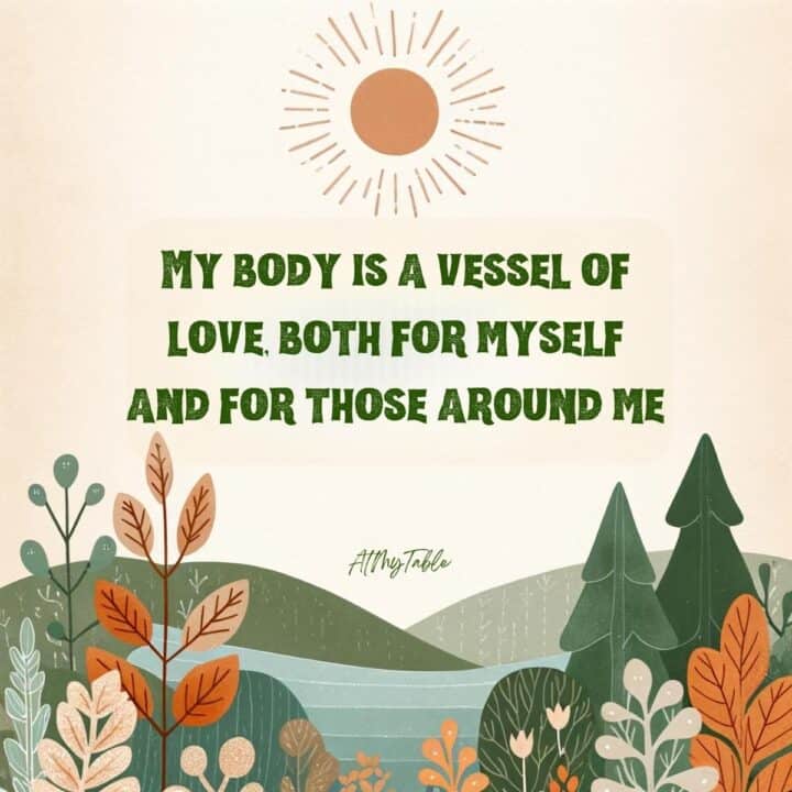 60 Positive Body Affirmations Cards (Parents & Children) - AtMyTable