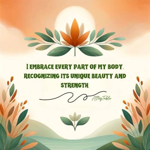 60 Positive Body Affirmations Cards (Parents & Children) - AtMyTable