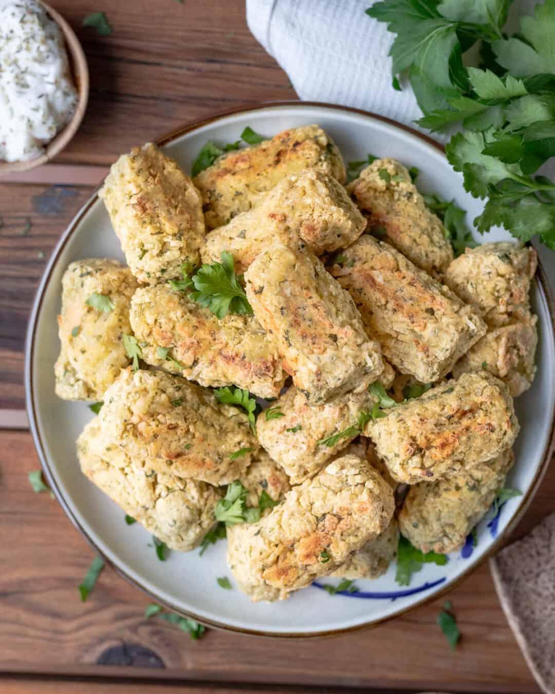 Vegan Rice Balls (Baked or AirFryer) - AtMyTable