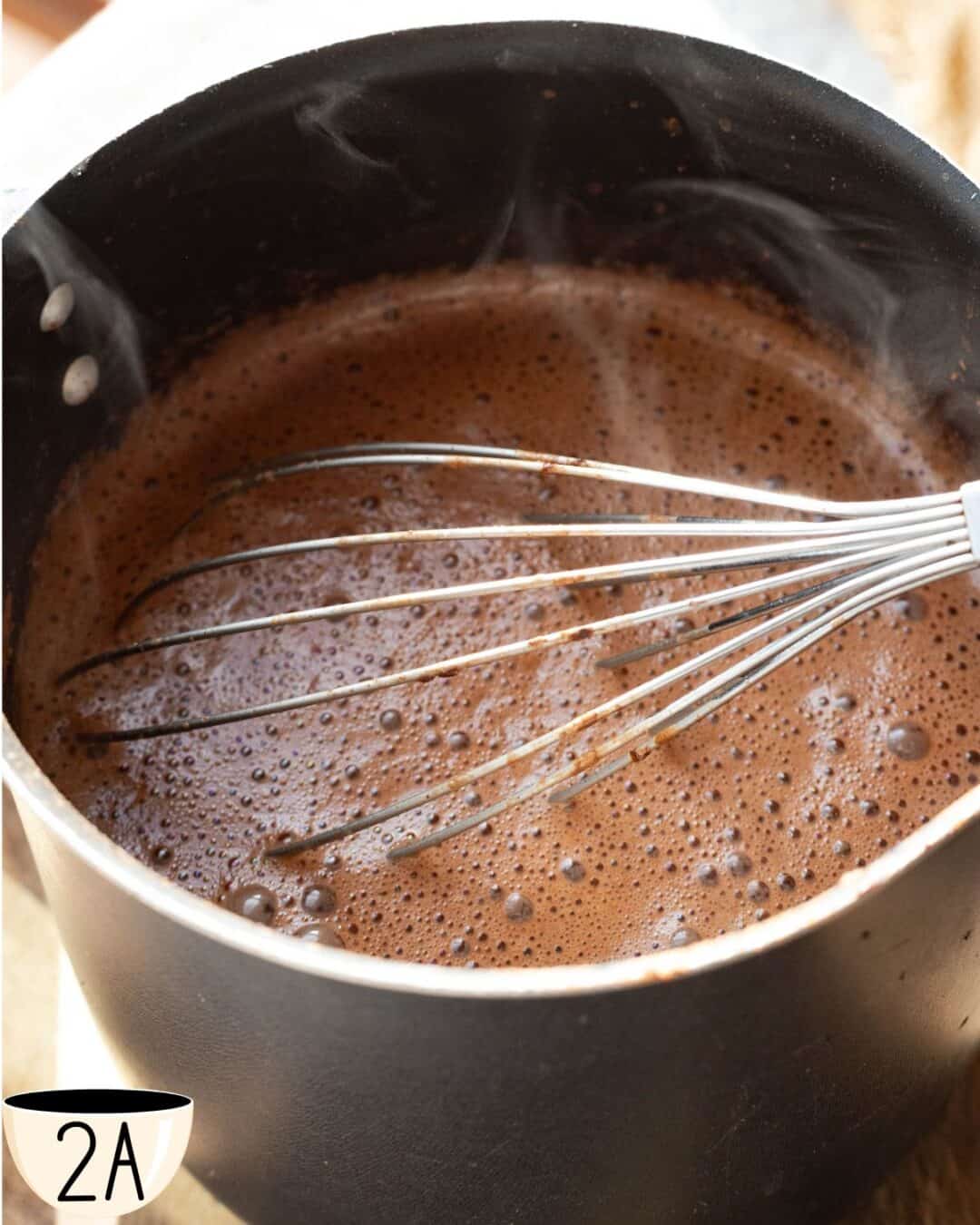 Creamy Oat Milk Hot Chocolate (Dairy-Free) - AtMyTable