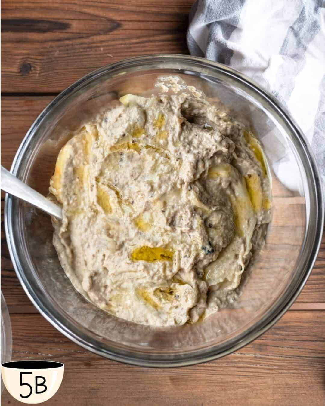 Smoked Eggplant Tahini Dip (Baba Ganoush) - AtMyTable