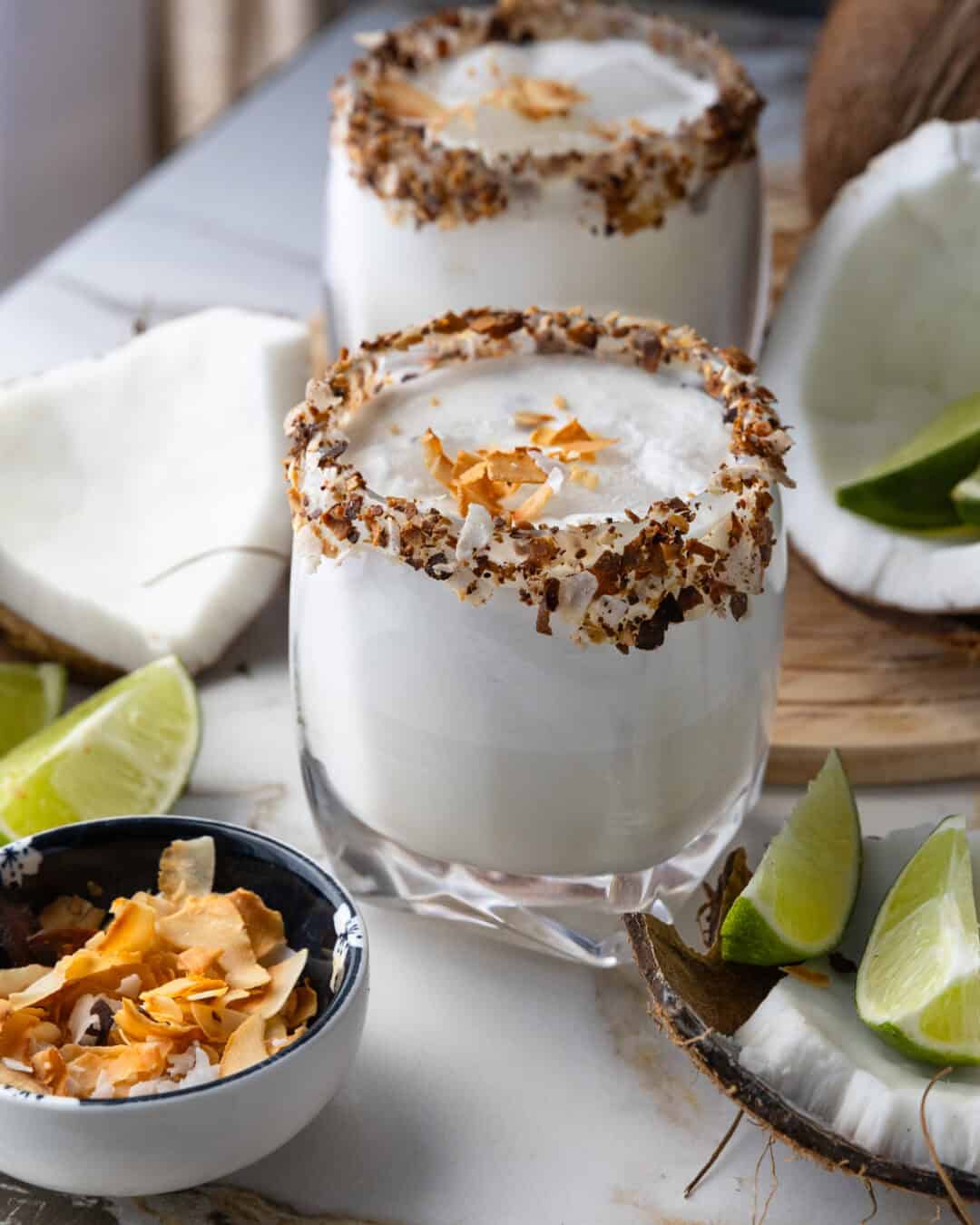 Brazilian Batida De Coco (Coconut Cream Cocktail) - AtMyTable