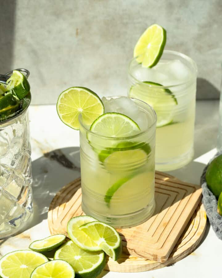 Brazilian Coconut Water Mocktail (Virgin Caipirinha) - AtMyTable