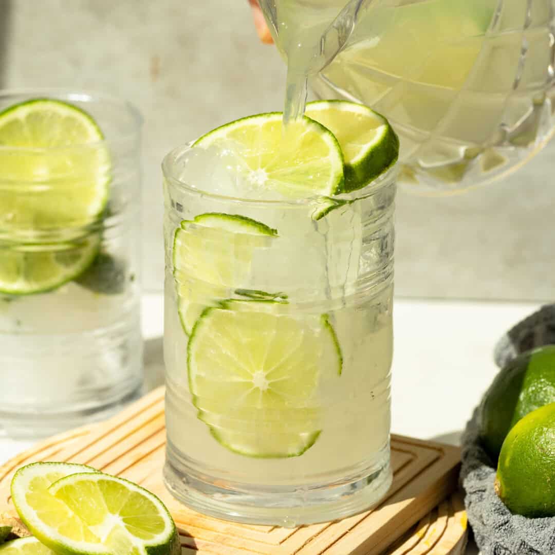 Brazilian Coconut Water Mocktail (Virgin Caipirinha) - AtMyTable