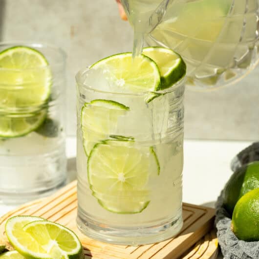 Brazilian Coconut Water Mocktail (Virgin Caipirinha) - AtMyTable