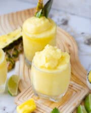 Fun Pineapple Slushie Recipe (Brazilian Twist) - AtMyTable