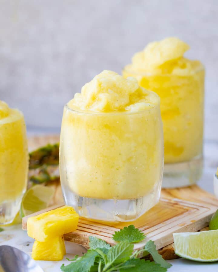 Fun Pineapple Slushie Recipe (Brazilian Twist) - AtMyTable