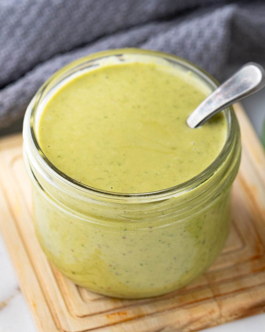 Creamy Balsamic Basil Vinaigrette Recipe (Dairy-Free) - AtMyTable