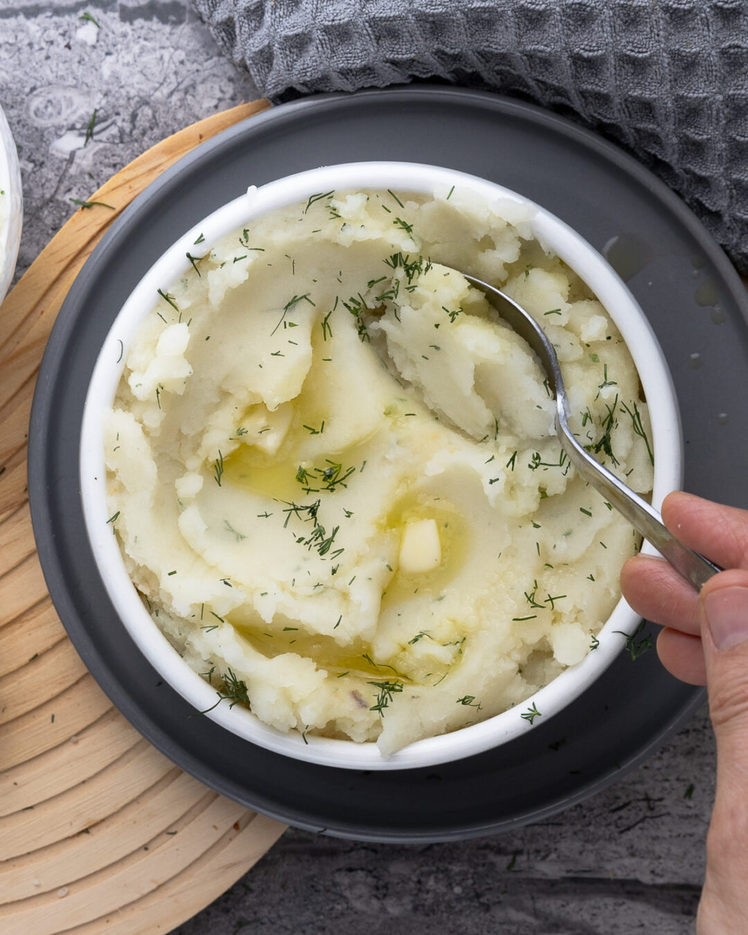 Creamy Gluten-Free Mashed Potatoes (Dairy-free Option) - AtMyTable