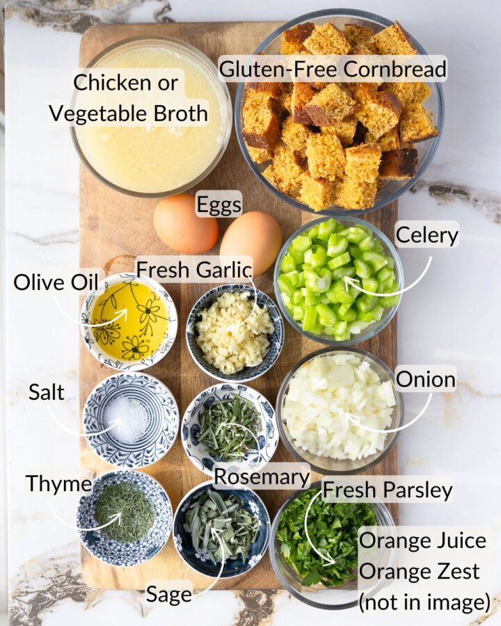 Easy Gluten-Free Cornbread Stuffing (Dairy-Free) - AtMyTable
