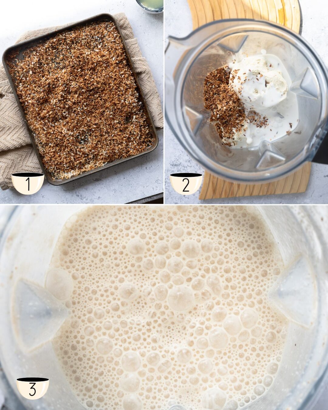 Toasted Coconut Shake with Lime (Thick and Creamy) - AtMyTable