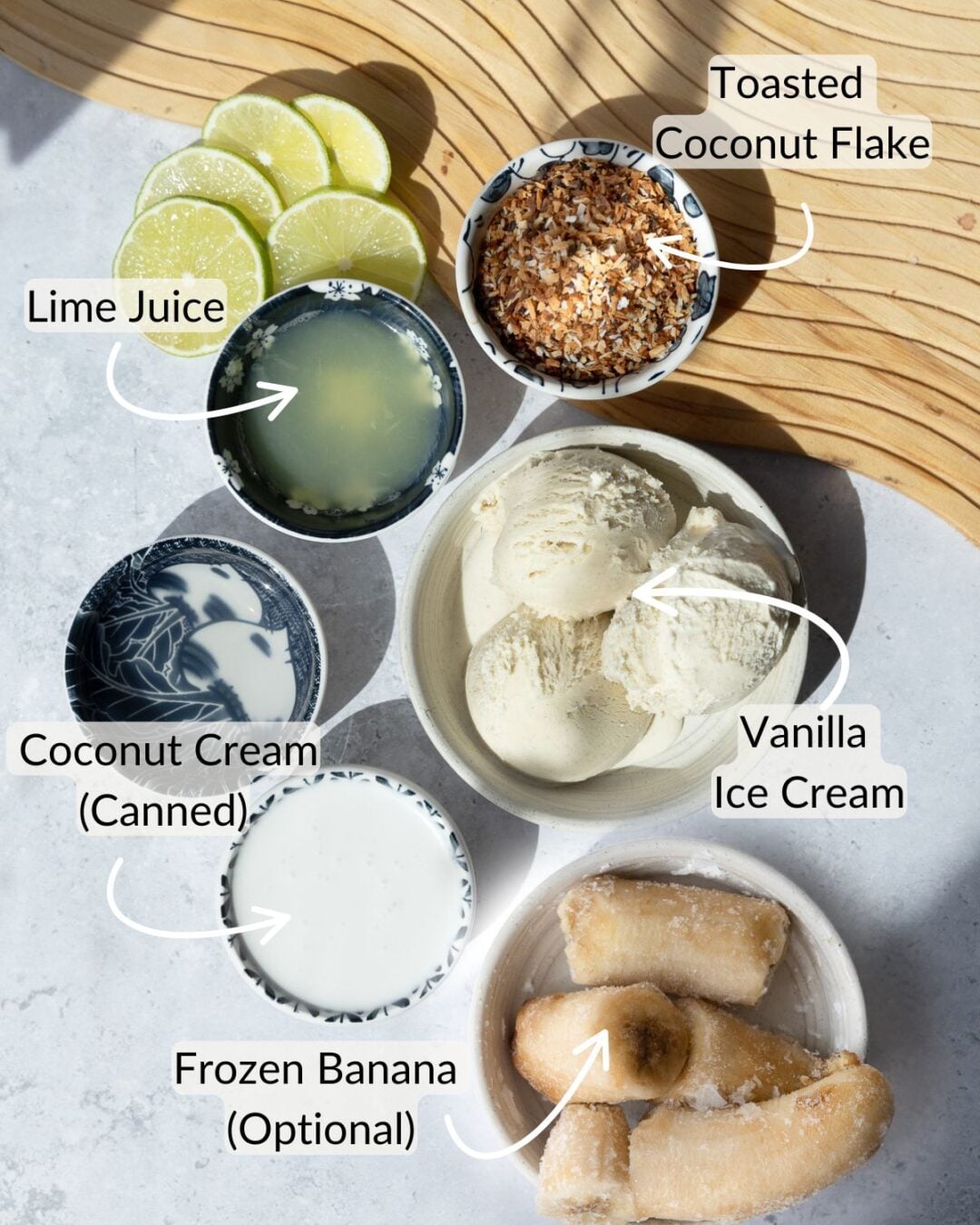 Toasted Coconut Shake with Lime (Thick and Creamy) - AtMyTable